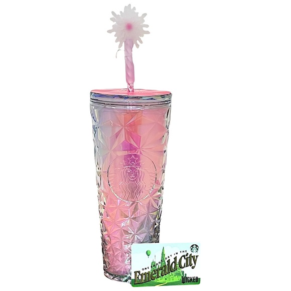 Starbucks | Dining | Nwt Starbucks Glinda Prism Cold Cup Wand Topper ...